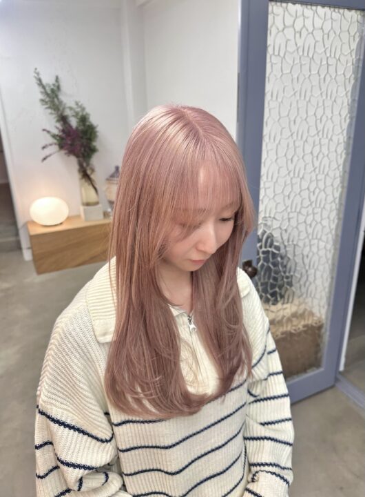 sheer pink beige｜ヘアカタログ｜アリミノヘアカタログ｜IROTRIP（イロトリップ）